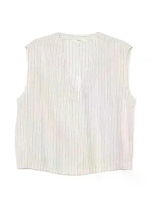 Barena Venezia Vertical-stripe V-neck Blouse - Neutrals
