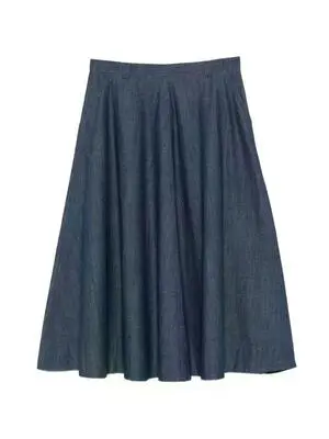 Incotex Flared Midi Skirt