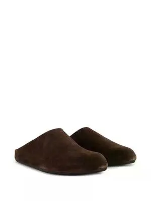 Officine Creative Babouche Suede Slippers - Brown