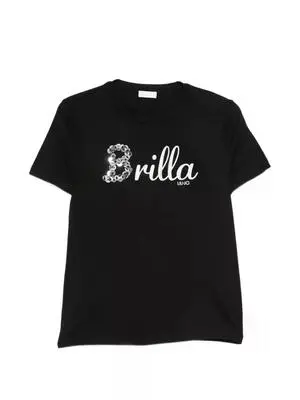 Liu Jo Sequin-embellished T-shirt - Black