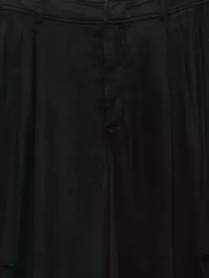 Iceberg Satin Palazzo Pants With Cargo Pockets