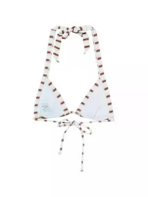 Frankies Bikinis Taite Striped Bikini Top