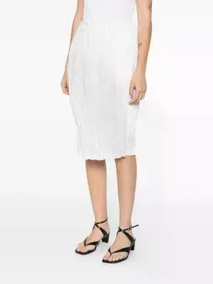 TOTEME Crinkled-effect Skirt - White