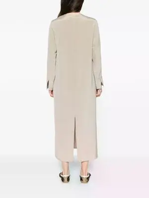 Max Mara Keyhole-detail Midi Dress - Neutrals