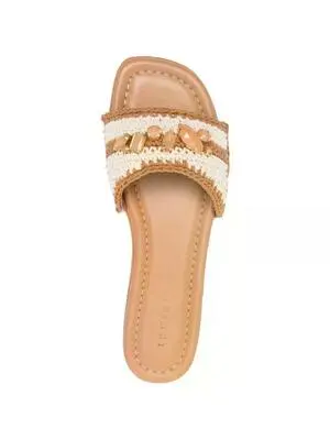 Inuikii Woven Cali Crystal-embellished Sandals