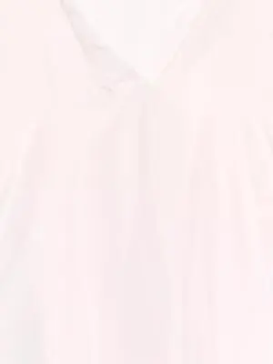 MAISON JEJIA Satin V-neck Blouse - Pink