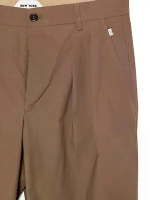 NEW YORK RESIDENT Pleated Turn-up Trousers
