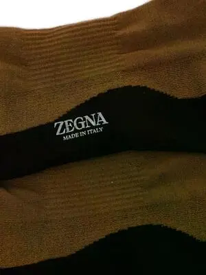 Zegna Logo-print Color-block Socks