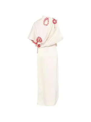 LITKOVSKA Embroidered Draped Top
