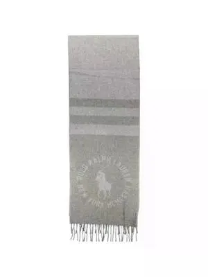 Polo Ralph Lauren Logo-print Striped Scarf