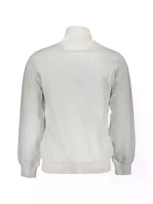 LA MARTINA Logo-embroidered Zip-up Sweater - White