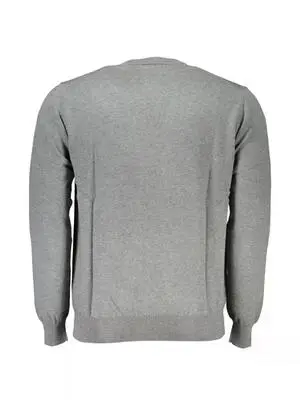 HARMONT & BLAINE Crew-neck Cotton Sweater - Grey
