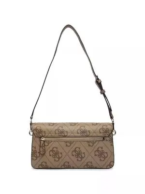 Guess Monogram Crossbody Bag - Brown