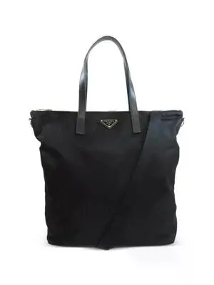 Prada Logo-triangle Tote Bag
