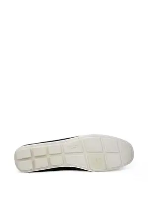 Prada Lace-up Suede Boat Shoes