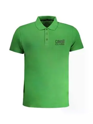 Roberto Cavalli Embroidered-logo Polo Shirt - Green