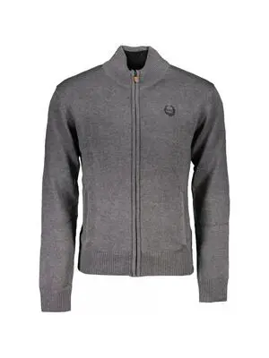 GIAN MARCO VENTURI VINTAGE Elbow-patch Zip-up Sweater