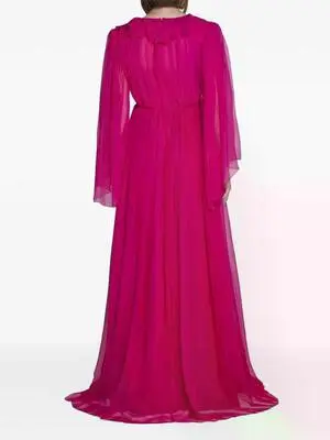 Gucci Ruffled Silk Maxi Dress
