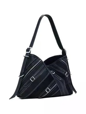 Desigual Diagonal-zip Buckle-accent Tote Bag