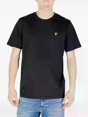 LYLE & SCOTT Embroidered-logo Cotton T-shirt - Black