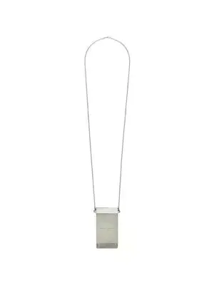 Rick Owens Portable Ashtray Pendant Necklace - Silver