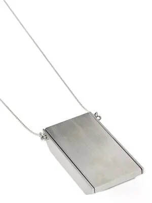 Rick Owens Portable Ashtray Pendant Necklace - Silver