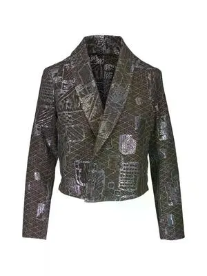 PETER COHEN Patterned Jacquard Jacket