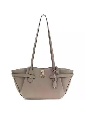Guess Padlock Detail Shoulder Bag - Brown