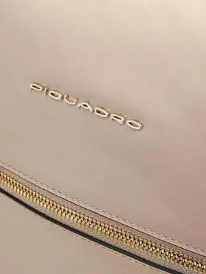 PIQUADRO Patricia Leather 14 Backpack - Neutrals