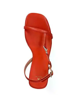 Patrizia Pepe Logo-embellished Leather Sandals