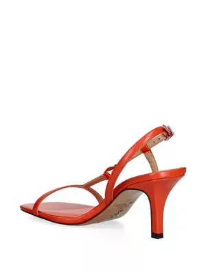 Patrizia Pepe Logo-embellished Leather Sandals