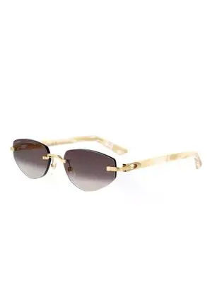 Cartier Rimless Sunglasses - Gold