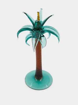 GORDIOLA Hand-blown Glass Palm Tree Sculpture