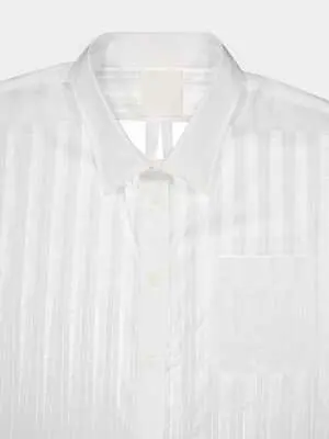 Givenchy Cotton Voile Shirt With Stripes - White