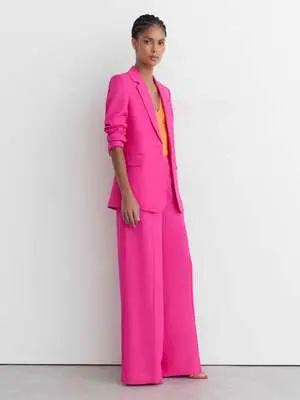 REISS Charli Petite Linen Suit Blazer