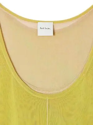 Paul Smith Double-layered Sleeveless Top - Yellow