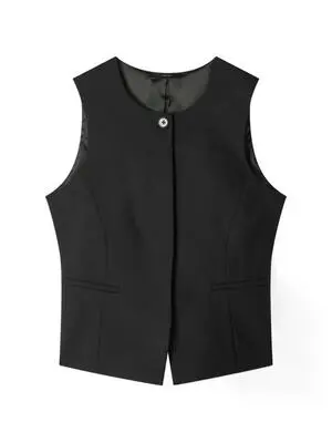 Women's Black Waistcoat