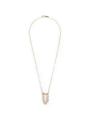Isabel Marant Étoile Rock Crystal Pendant Necklace - Gold