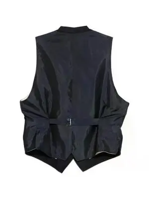ROMEO GIGLI 1990s Pinstripe Waistcoat - Blue