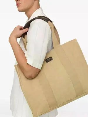 Boggi Milano Cotton Canvas Tote Bag