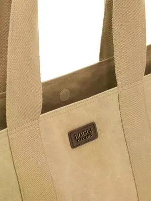 Boggi Milano Cotton Canvas Tote Bag