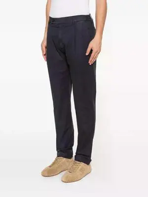 BERWICH Cuffed Pleated Trousers - Blue