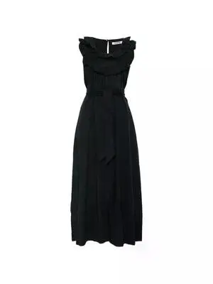Vivetta Ruffled Belted Midi Dress
