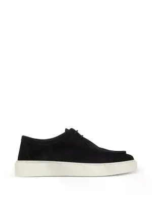 DOUCAL'S Suede Apron-toe Oxford Shoes