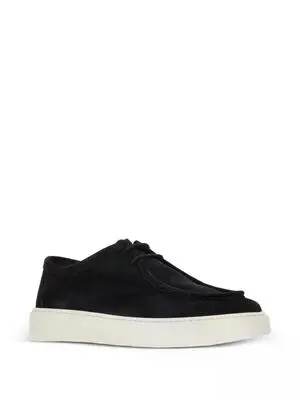DOUCAL'S Suede Apron-toe Oxford Shoes