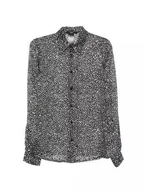 SAPIO Speckle-pattern Shirt - Black