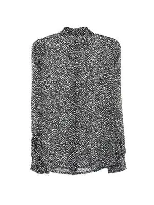 SAPIO Speckle-pattern Shirt - Black