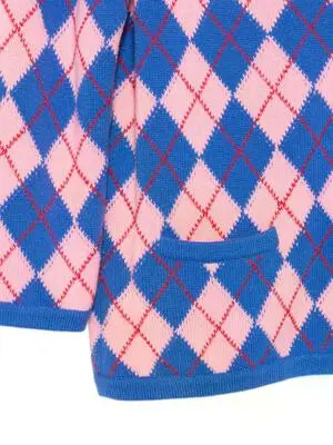 Valentino Garavani 1980s Argyle-knit Cardigan