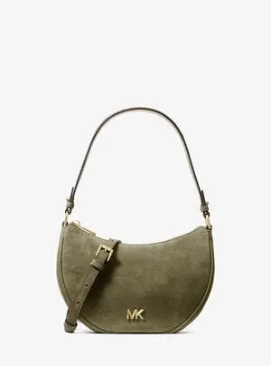 Suede and Faux Shearling Crossbody Bags