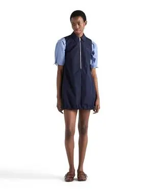 Prada Poplin Mini-dress - Blue